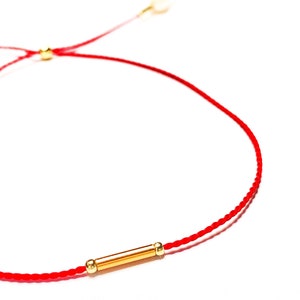 Delicate Red Silk String Bracelet With Freshwater Pearls - Etsy