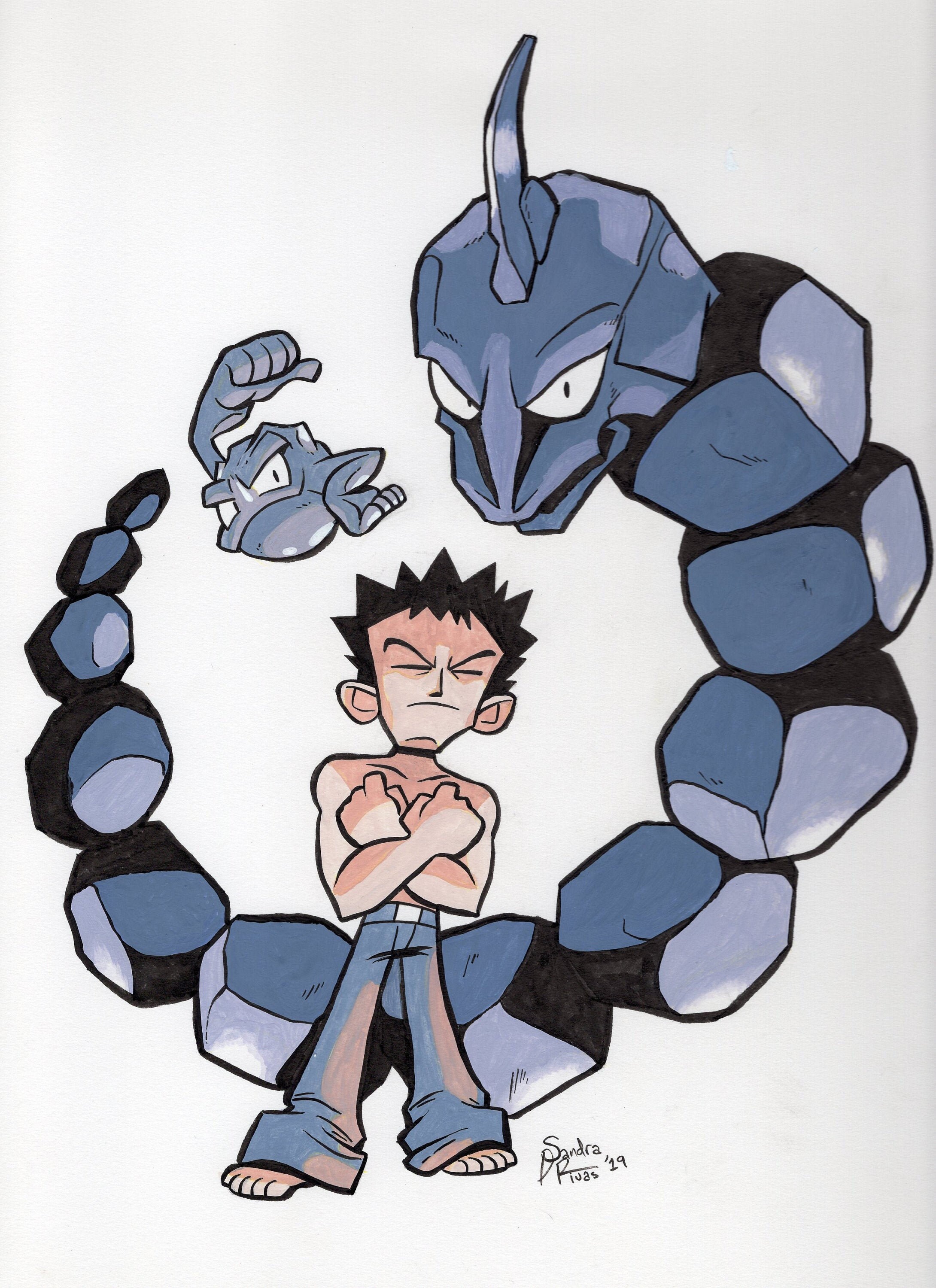 Kanto Gym Leader Brock - Etsy
