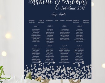 Wedding table plan | Etsy