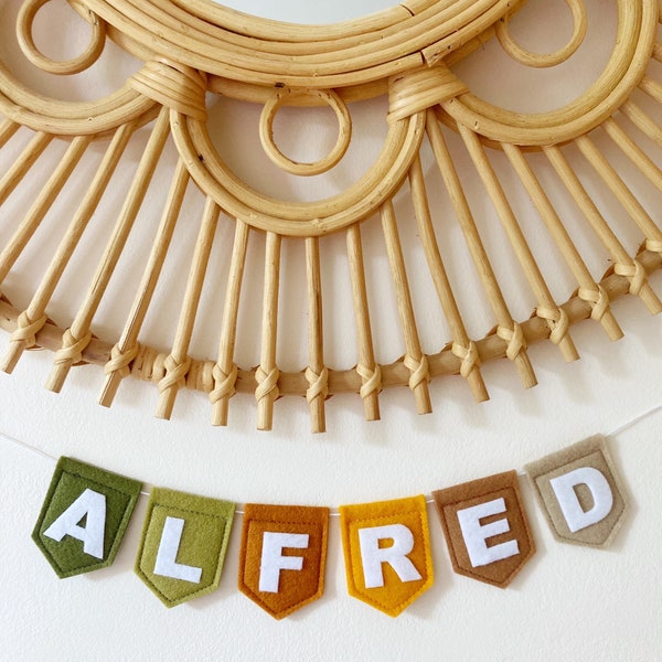 Felt Name Garland - Etsy