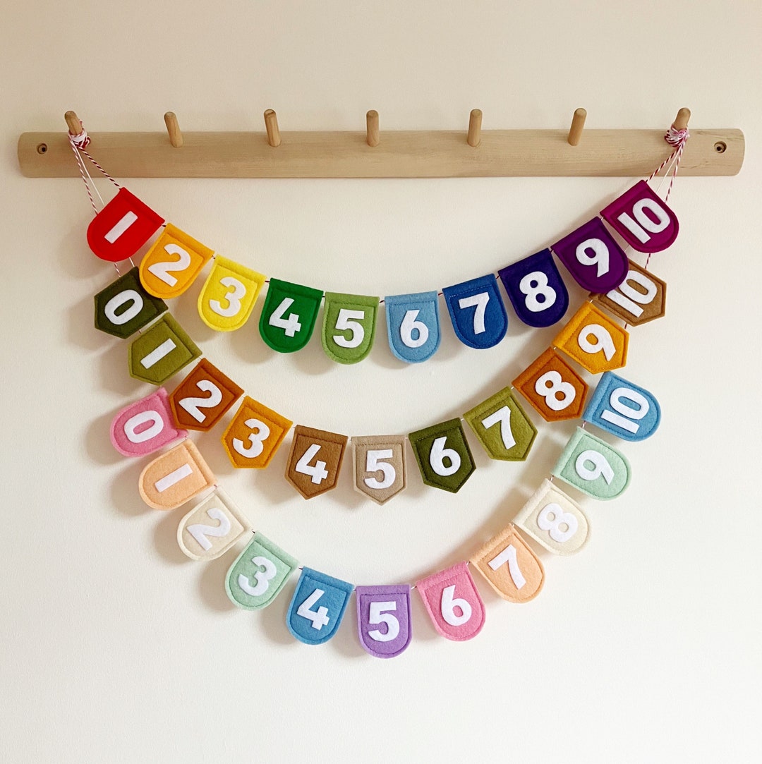 Number Line Bunting - Home School Numeracy Classroom Decoration ...