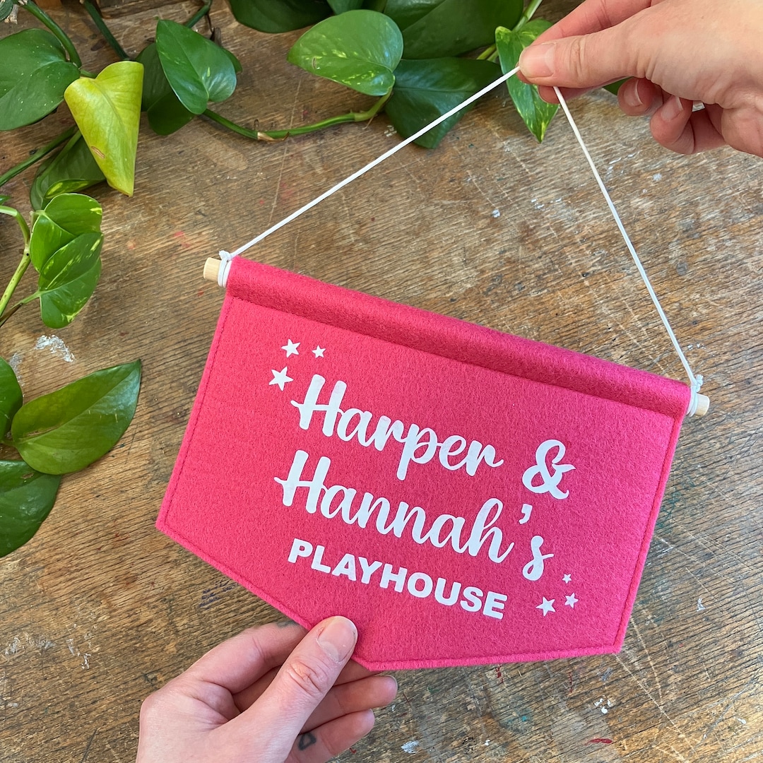 Personalised Banner - Pick Your Own Words/phrase Felt Sign - Custom ...