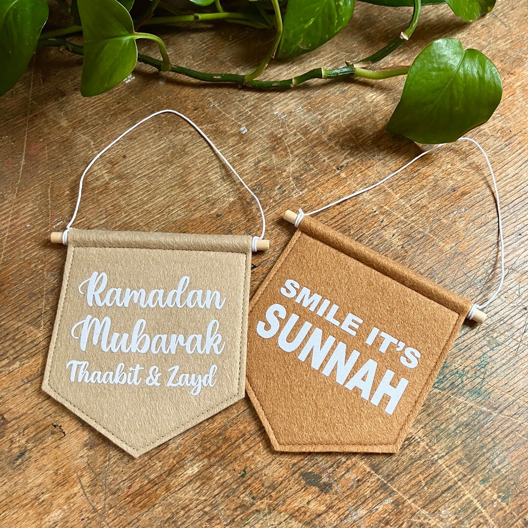 Personalised Ramadan Mubarak Hanging Banner Custom Made Eid Decoration ...