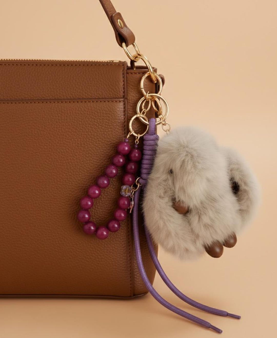 Fluffy Bunny Bag Charm Bundle - Etsy