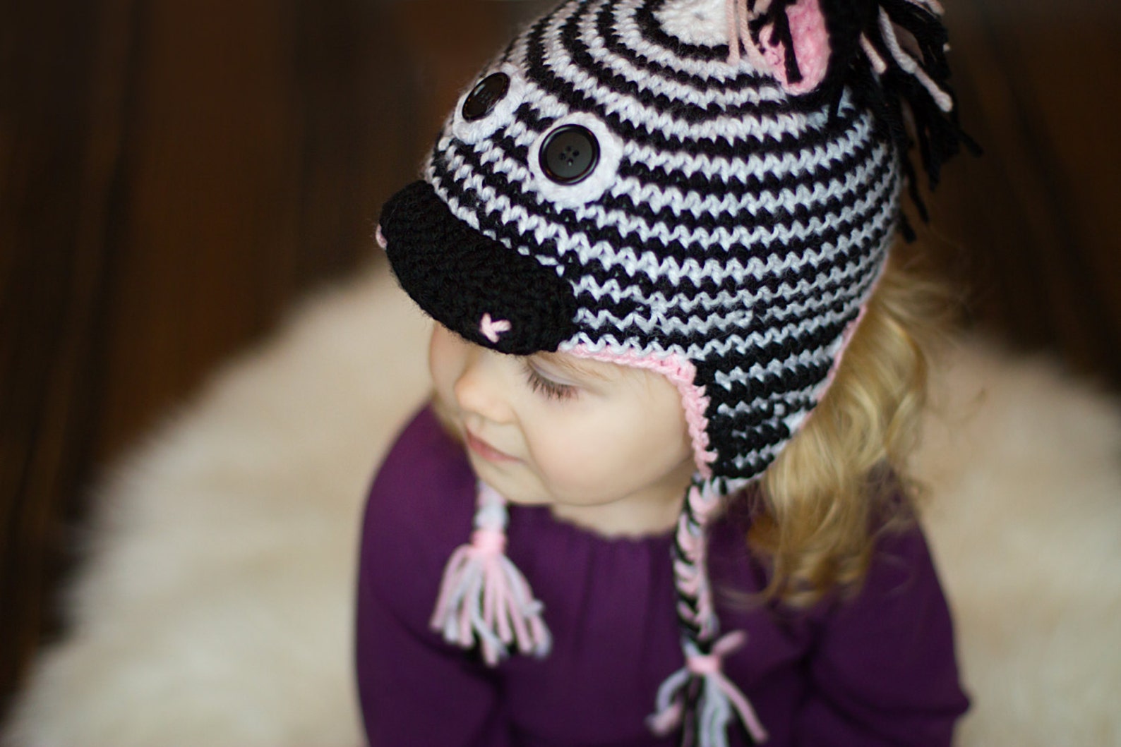 Zebra Hat - Etsy