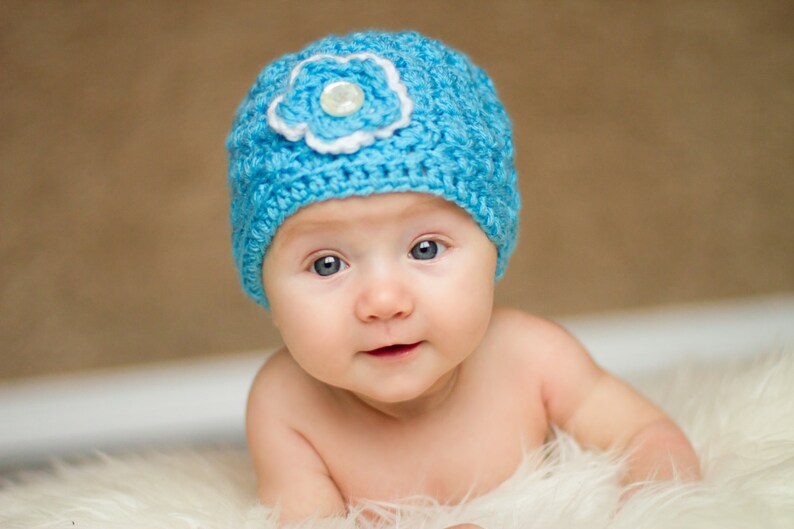 This is a Cute Blue Baby Hat - Etsy