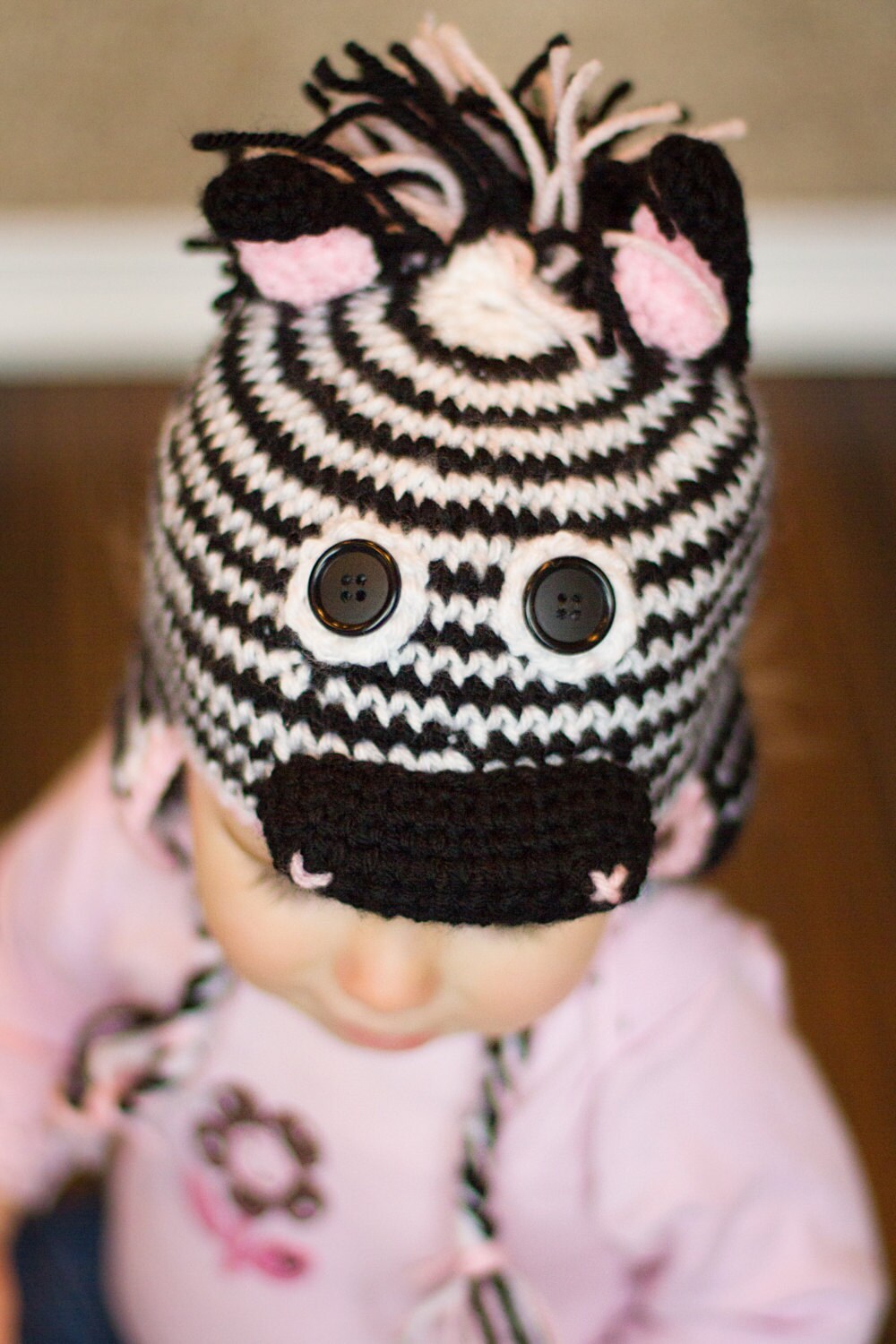 Zebra Hat - Etsy