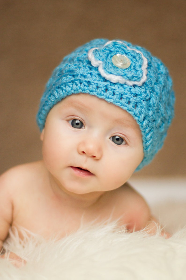 This is a Cute Blue Baby Hat - Etsy