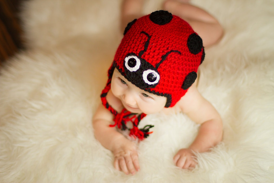 Baby Lady Bug Hat - Etsy
