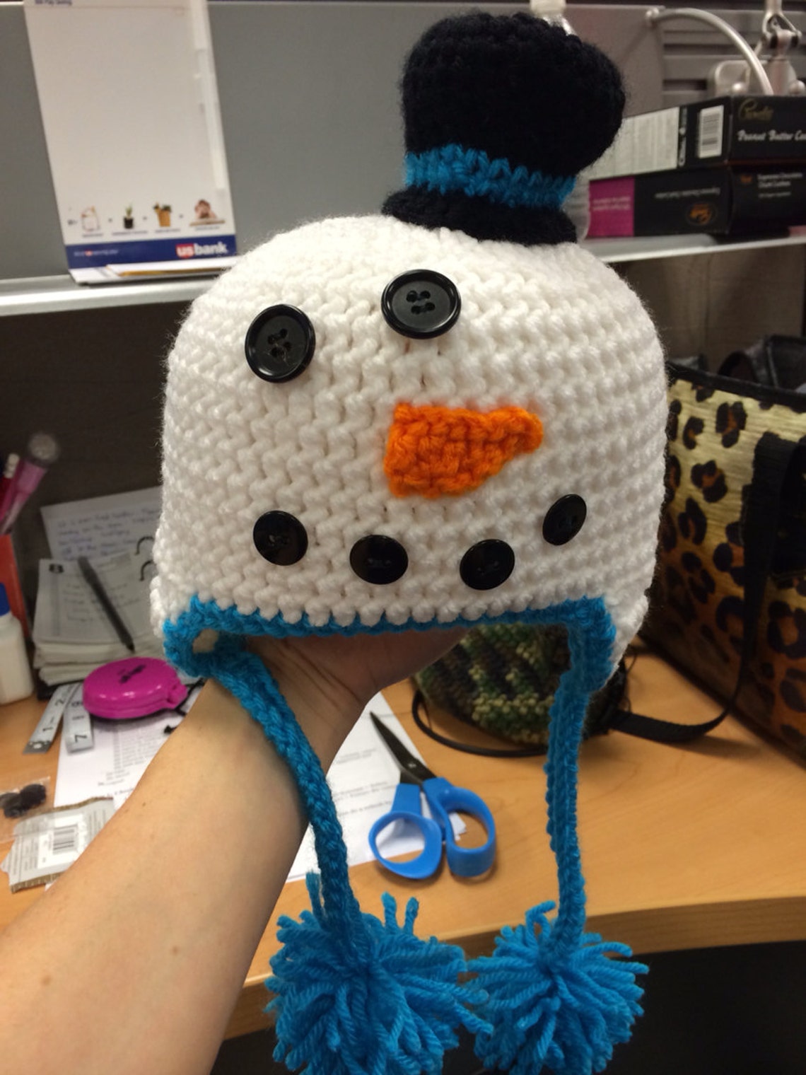 Snowman Hat - Etsy