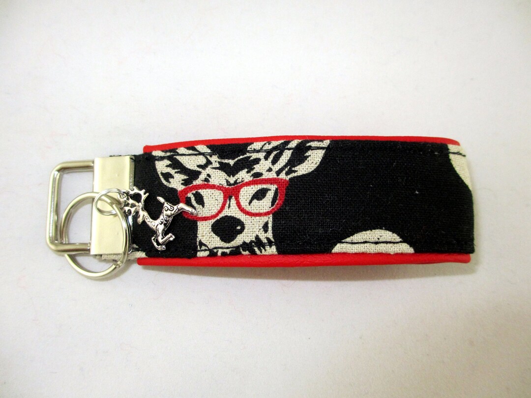 Key Chain Deer Lanyard With Loop and Key Ring Lined With Imitation ...