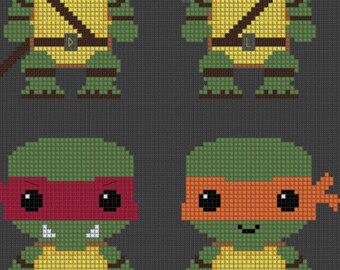 Tmnt Cross Stitch - Etsy