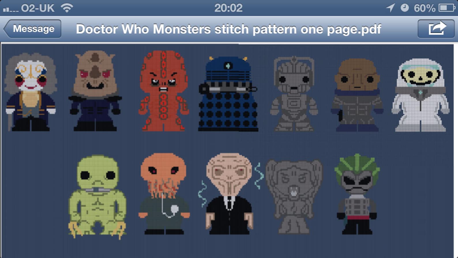 Doctor Who Monsters Cross Stitch Pattern - Etsy