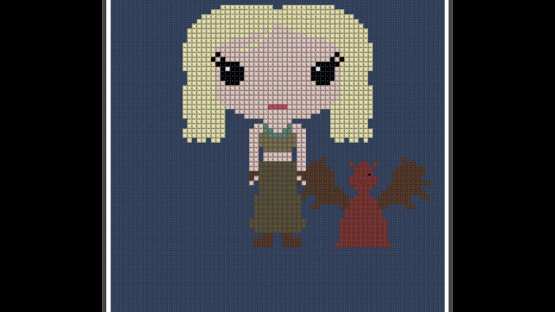 Daenerys Targaryen (khaleesi) Cross Stitch Pattern: Game of Thrones - Etsy