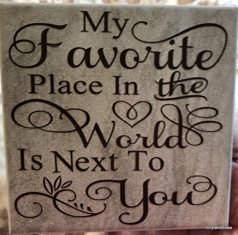 My Favorite Place in the World is Next to You Ceramic Tile Wedding ...