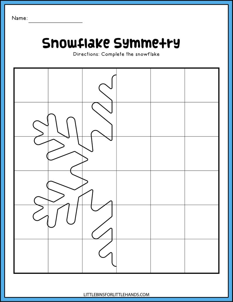 Snowflake Activity Pack - Etsy