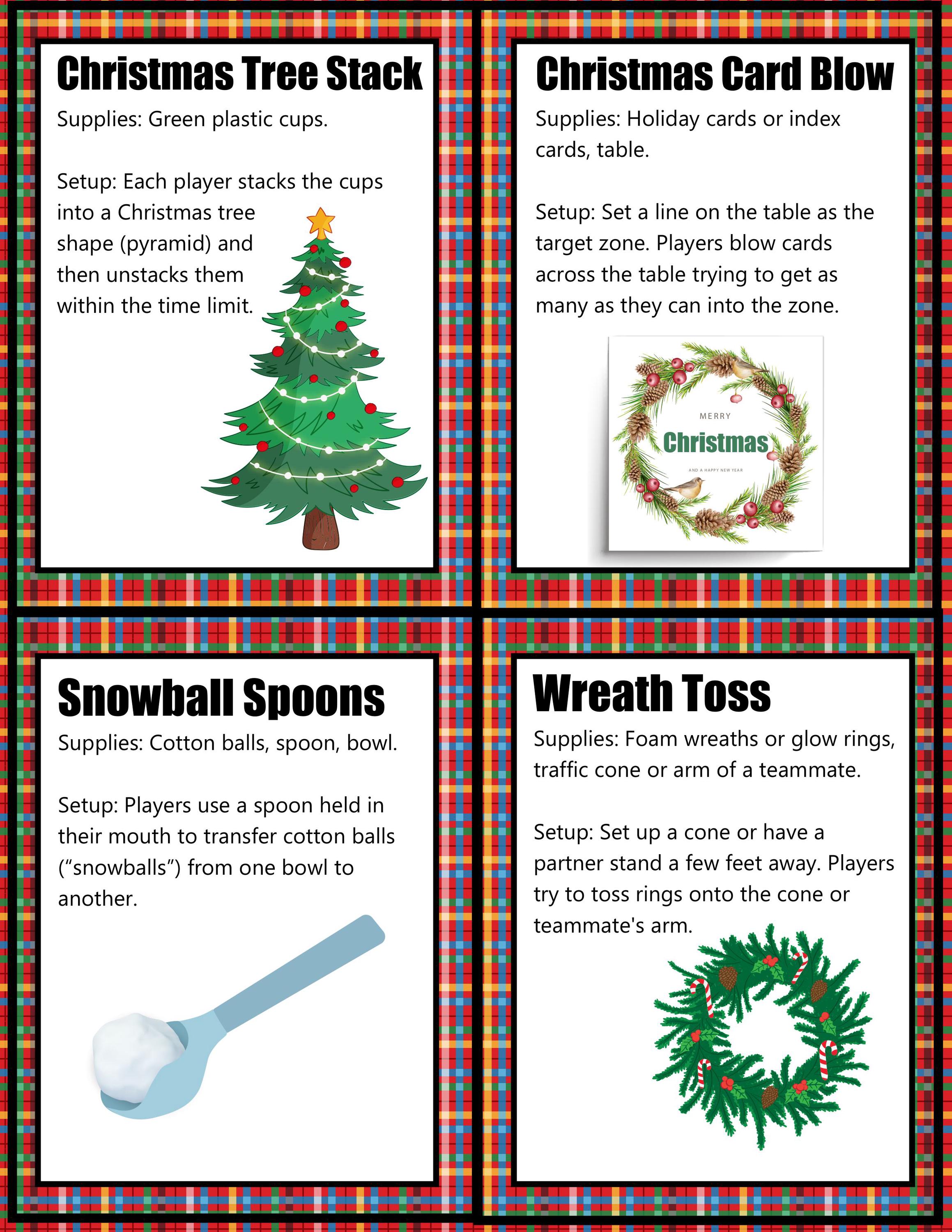 Christmas Minute to Win It Games for Kids - Etsy