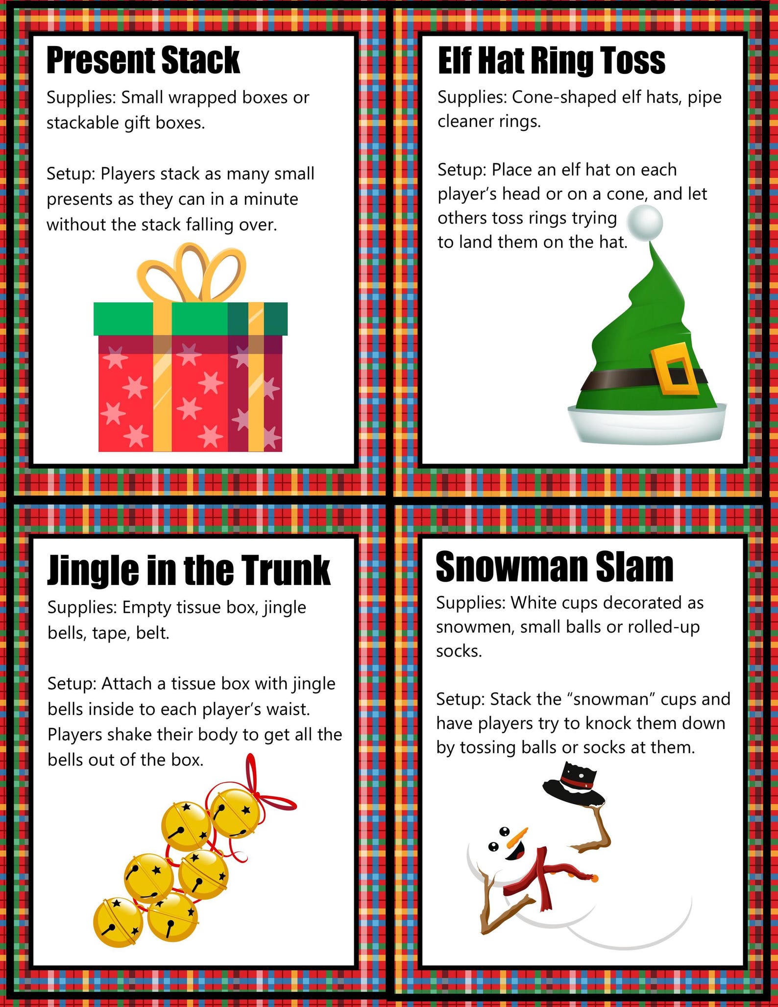 Christmas Minute to Win It Games for Kids - Etsy