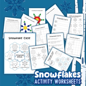 Snowflake Activity Pack - Etsy