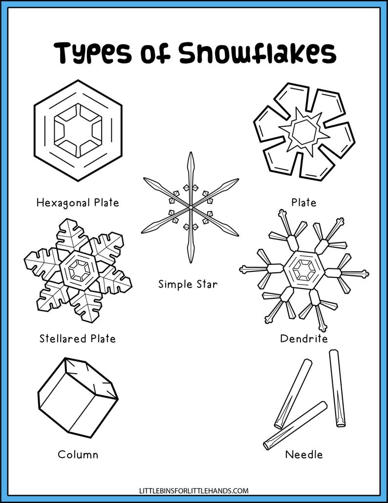 Snowflake Activity Pack - Etsy