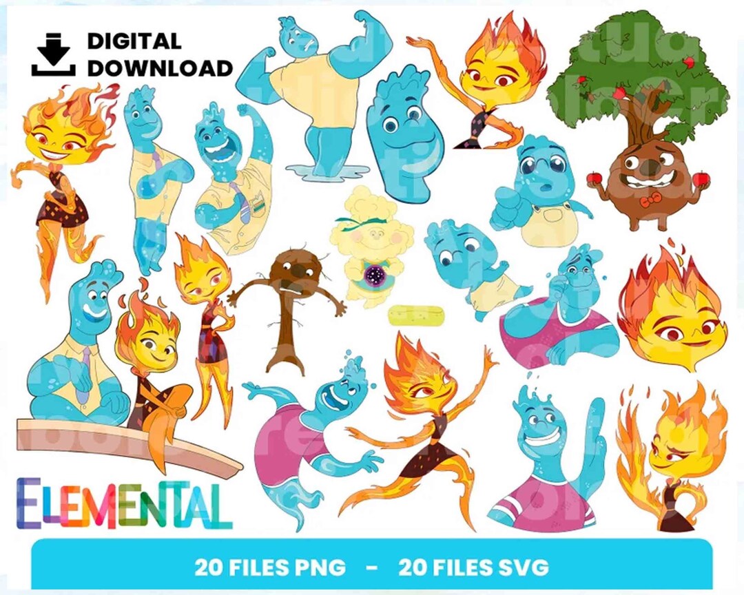 Elemental PNG, Elemental SVG Bundle, Elemental Clipart, Elemental Font ...