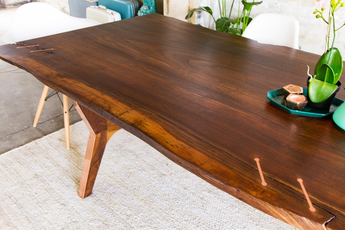 Industrial Modern Live Edge Dining Table the - Etsy
