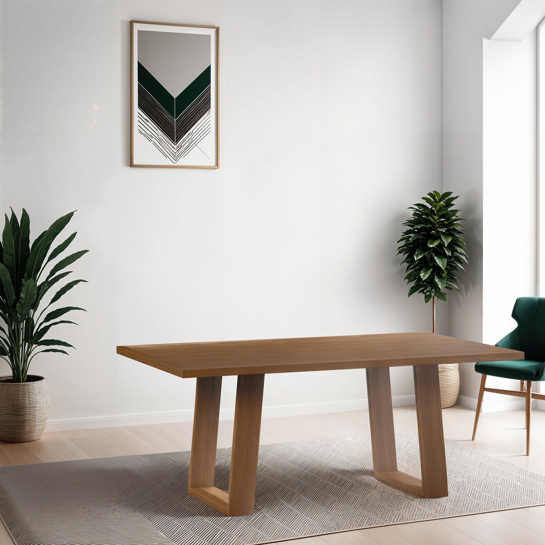 Minimalist Modern Dining Table, the Capri - Etsy