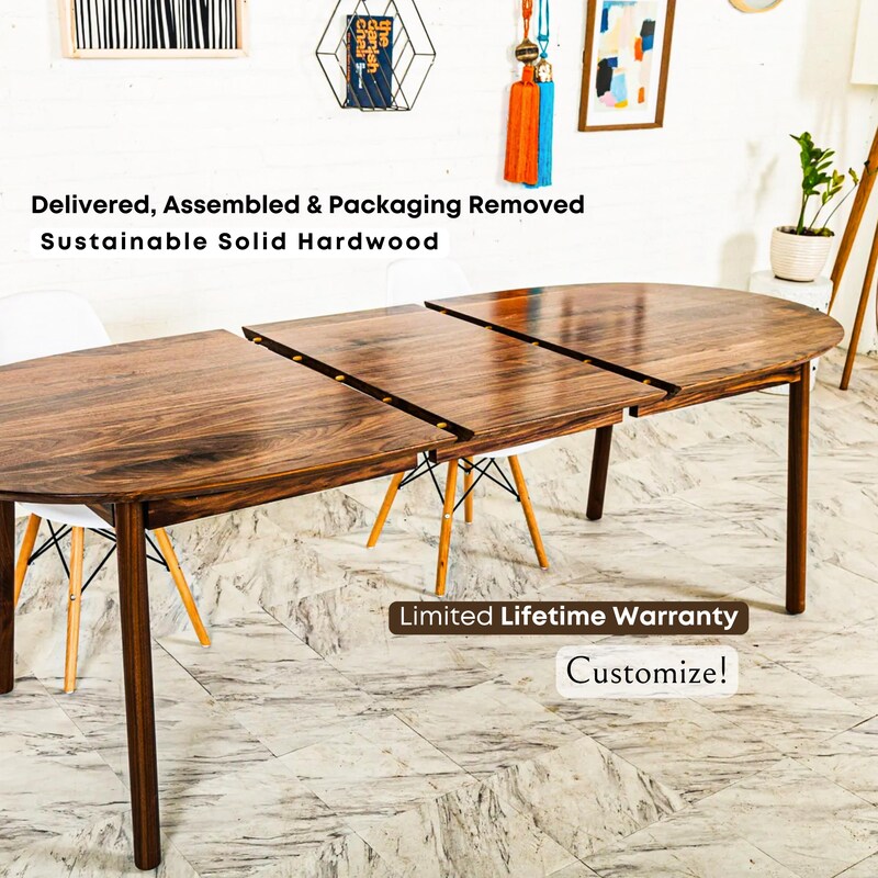 Walnut Dining Table - Etsy