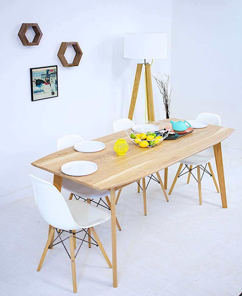 Scandinavian Modern Dining Table Handmade Furniture by - Etsy