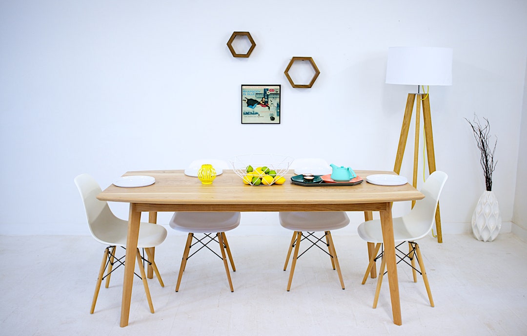 Scandinavian Modern Dining Table Handmade Furniture by Moderncre8ve - Etsy