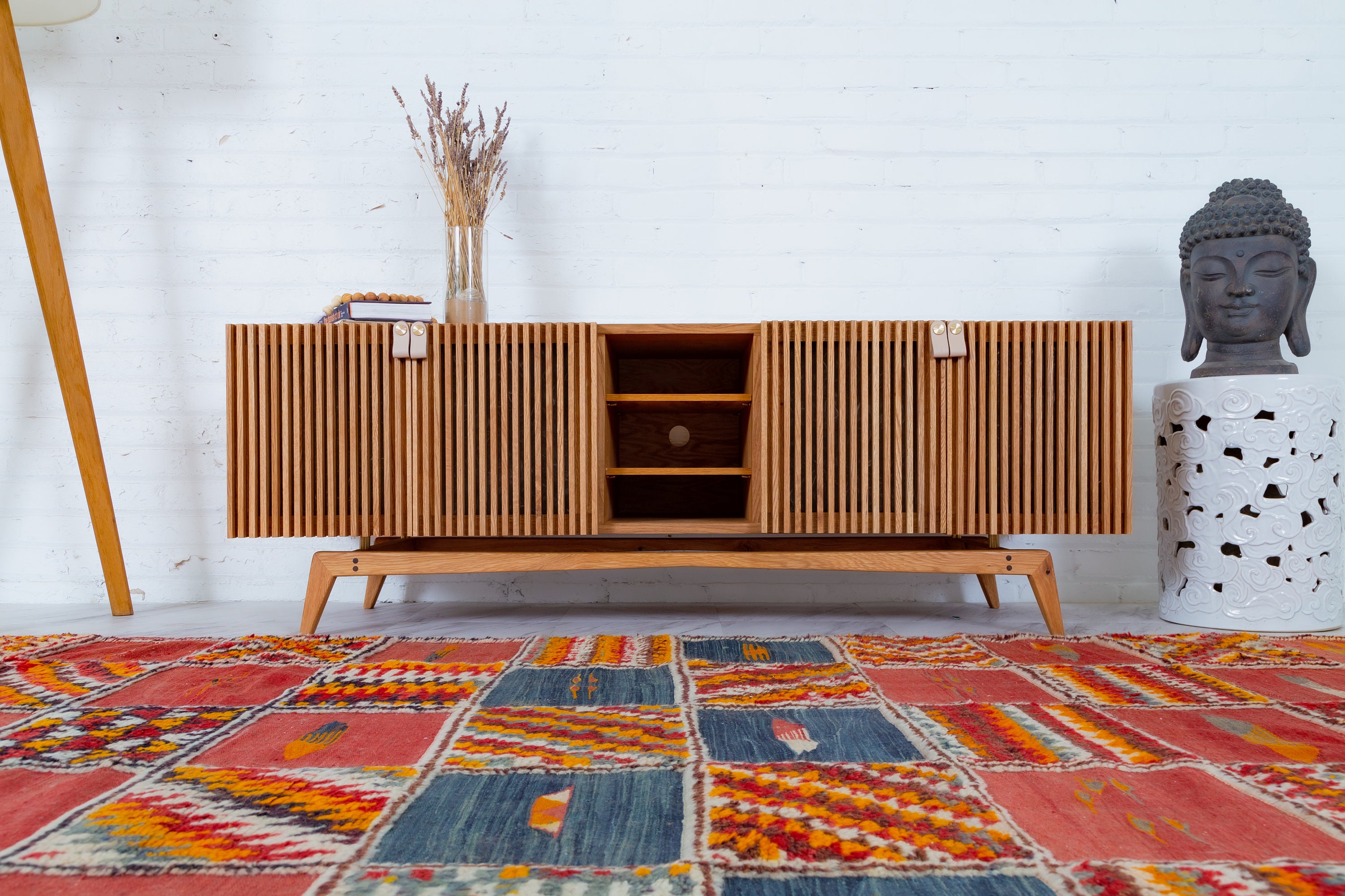 Japandi Media Console Scandi TV Console Credenza Sideboard - Etsy Denmark