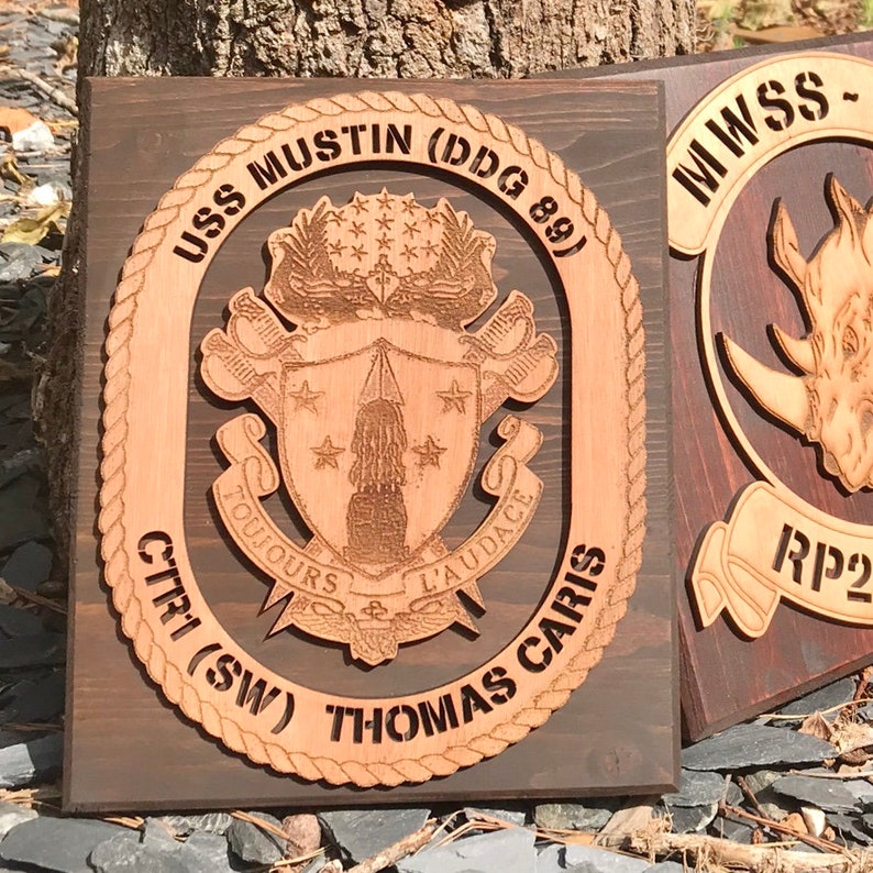 Custom Military Emblem With Name Usarmy US Marines US - Etsy