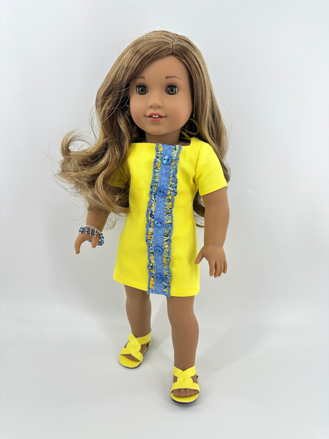 18T Uptown Girl Dress and Sandals for 18 Dolls Like American Girl R Lea ...