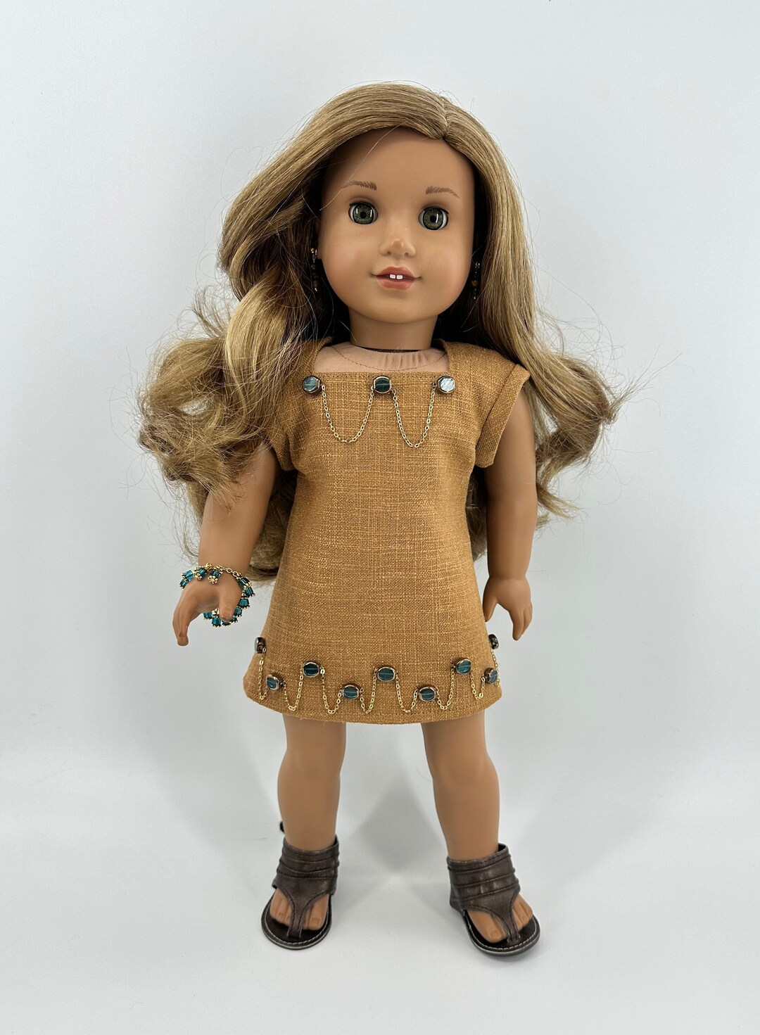 18T Uptown Girl Dress and Sandals for American Girl Like Luciana, Lea ...