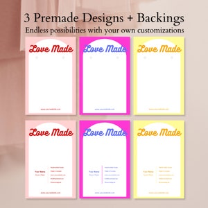 Editable Earring Card Template | Jewelry Display Card | Printable ...