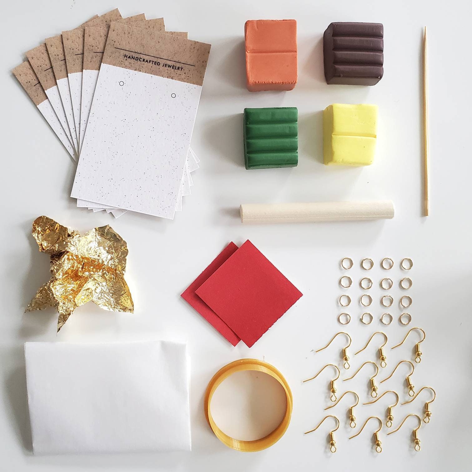 DIY Polymer Clay Earring Kit Earth Tones Sculpey Premo - Etsy