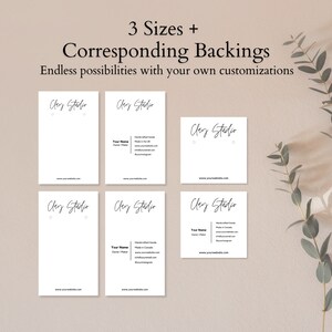 Editable Earring Card Template | Jewelry Display Card | Printable ...