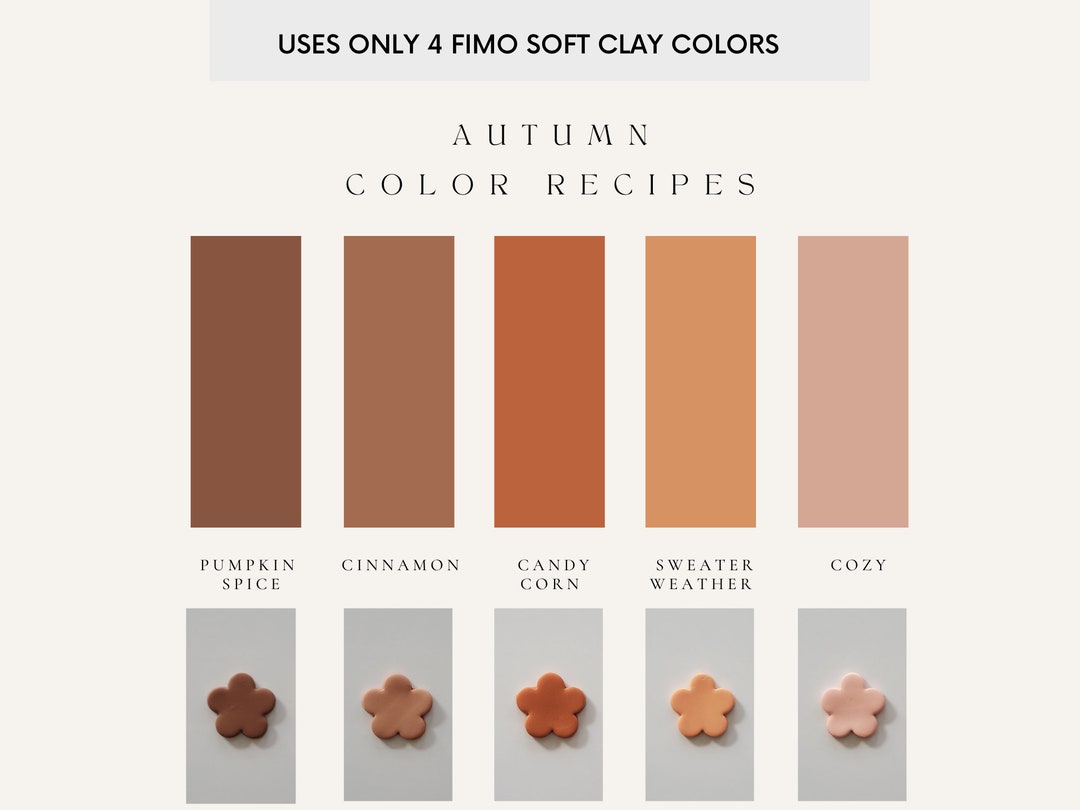 Polymer Clay Color Recipes | Fimo | Fimo Soft | Polymer Clay Color ...