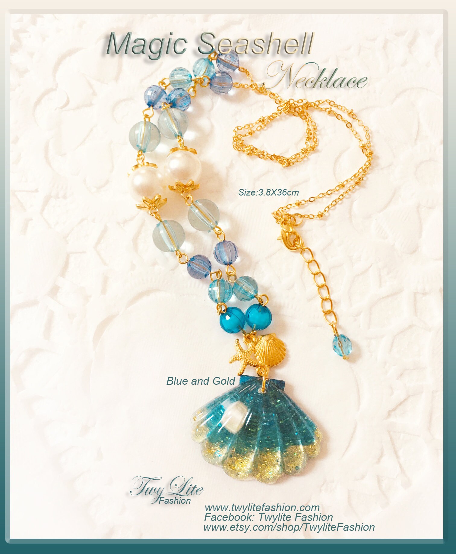 Magic Seashell Necklace Cute Resin Necklace for Sweet | Etsy