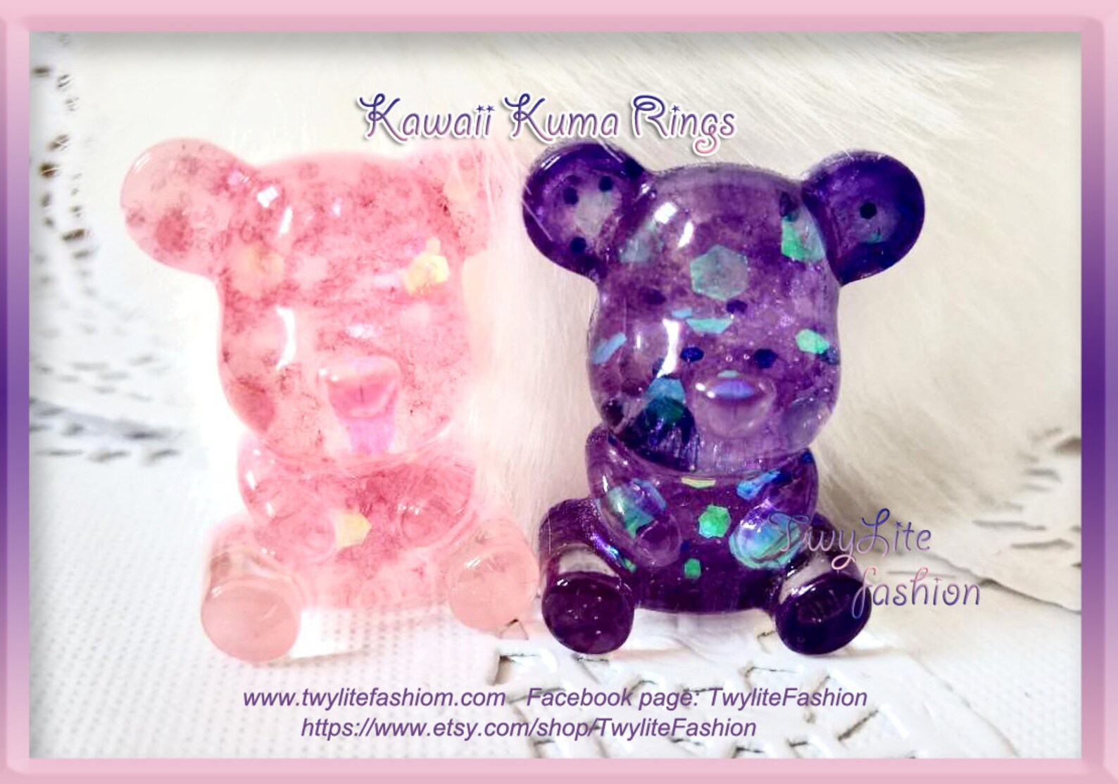 Kawaii Kuma Rings Sweet Lolita/fairykei/decorakei/harajuku - Etsy