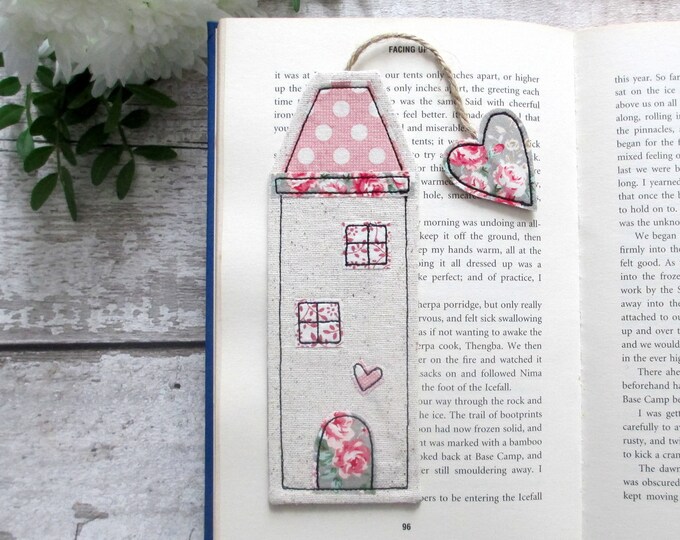 Tall House Fabric Bookmark, Book Lover Gift, Bookish Gifts - Etsy