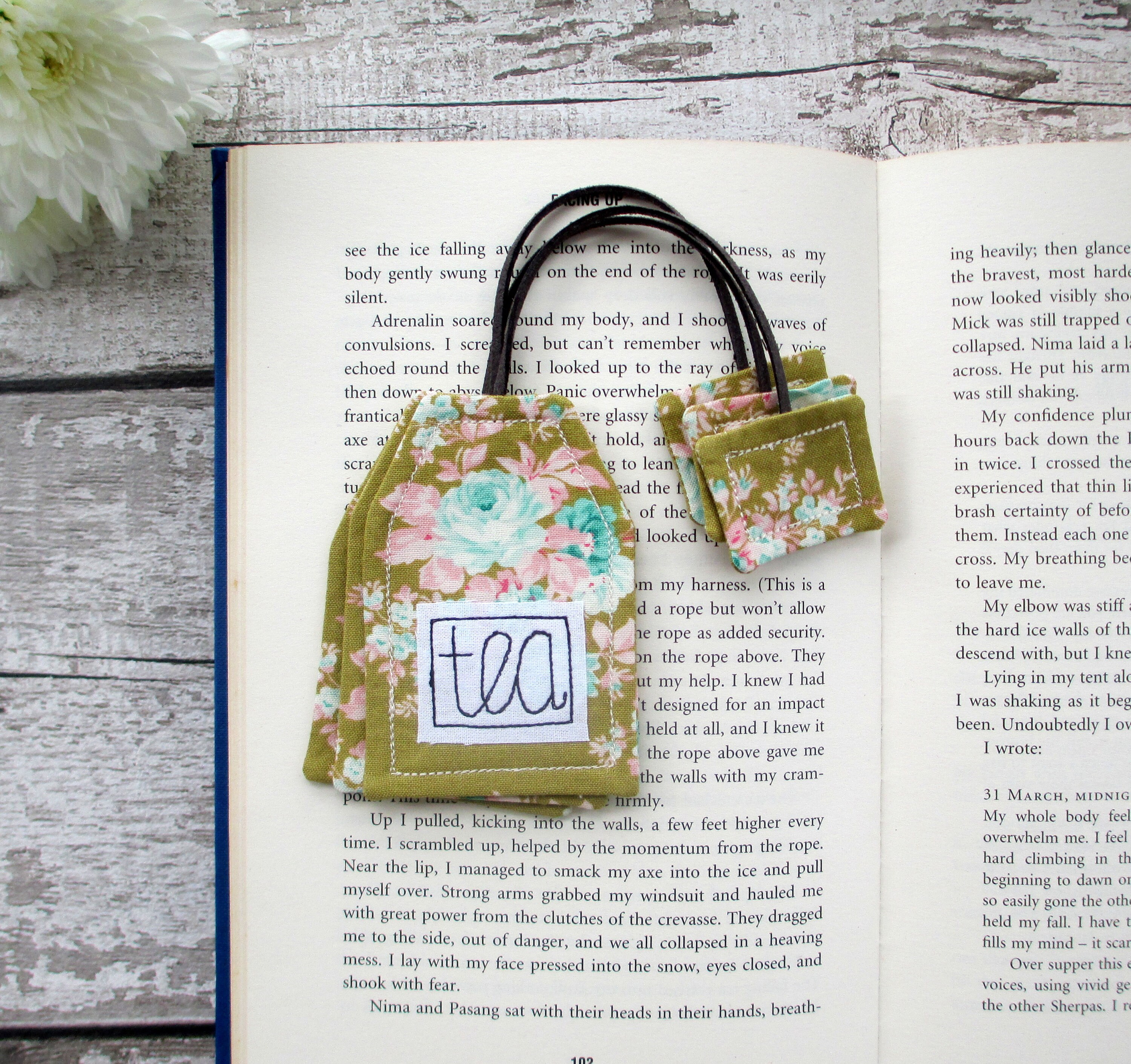 Tea Bag Bookmark Tea Bag Gift Book and Tea Lover Gifts Book | Etsy UK