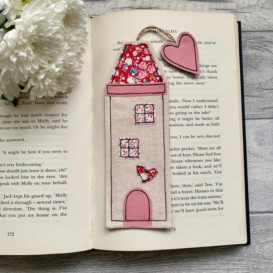 Tall House Bookmark, Book Gift for Her, Bookworm Gifts, Quirky Bookmark ...