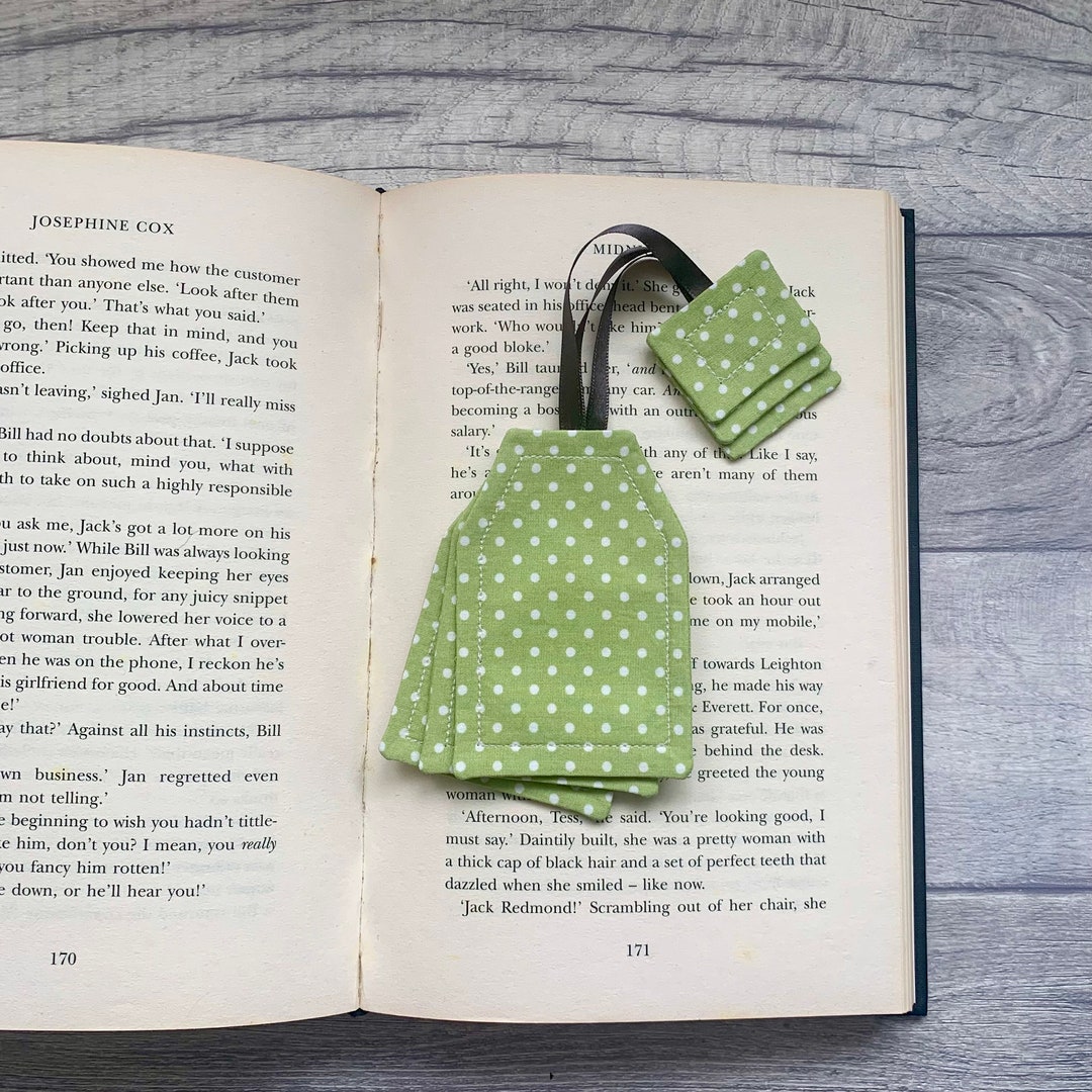 Tea Bag Bookmark, Polka Dot Bookmark, Book and Tea Lover Gifts ...