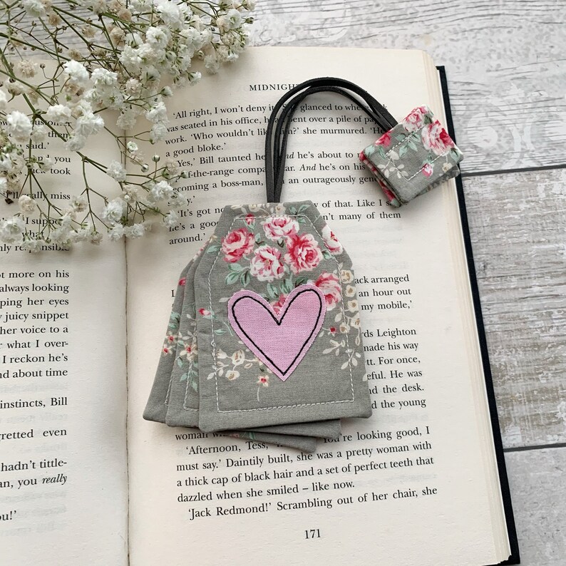 Tea Bag Bookmark Book Gifts for Her Floral Bookmark for - Etsy