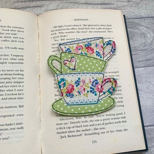 Tea Cup Bookmark, Tea and Books, Reading Gifts for Book Lovers, Book ...