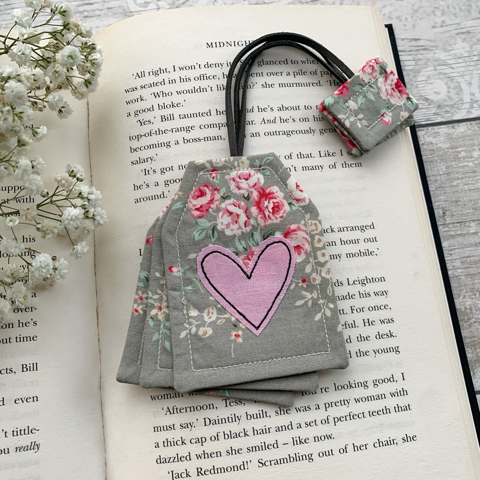 Tea Bag Bookmark Book Gifts for Her Floral Bookmark for - Etsy