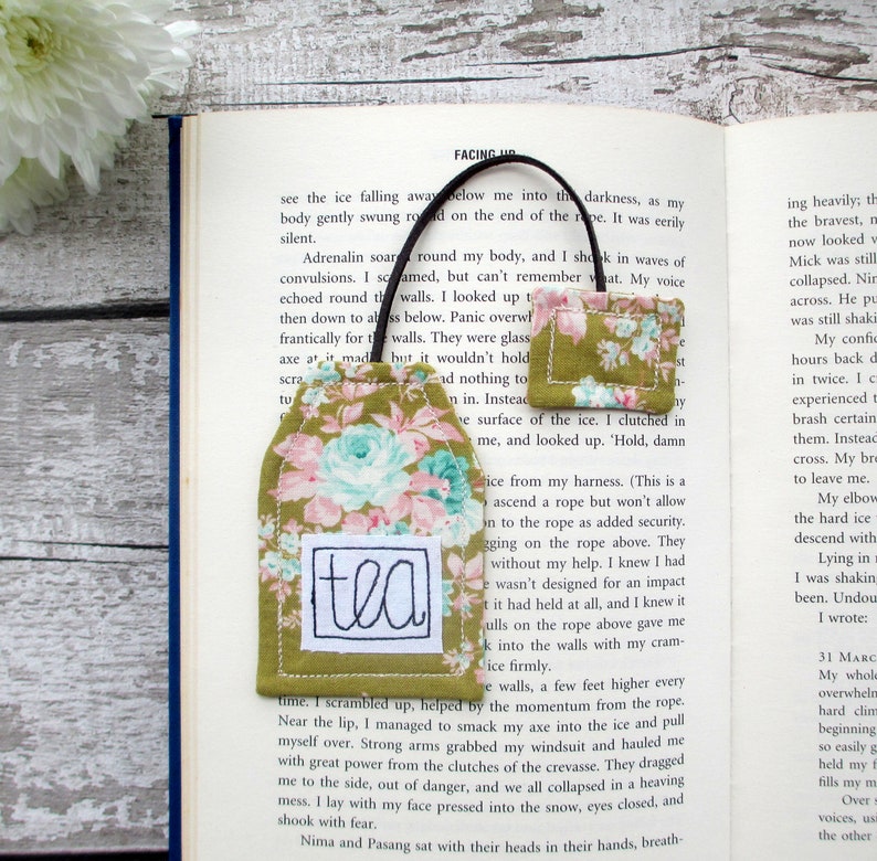 Tea Bag Bookmark Tea Bag Gift Book and Tea Lover Gifts Book | Etsy UK