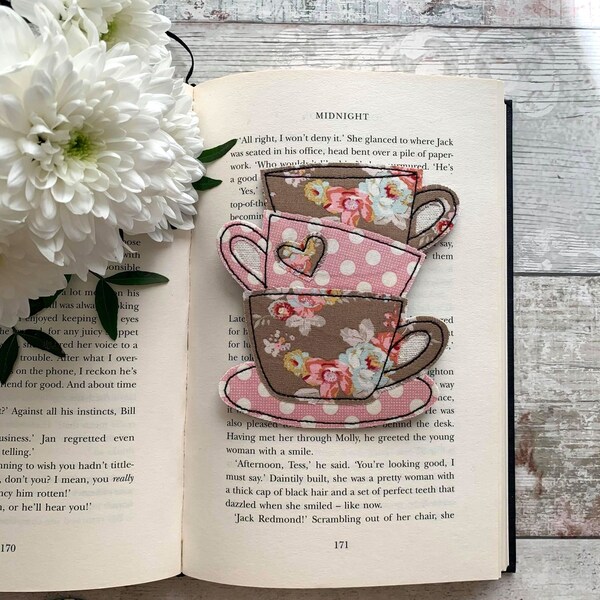 Tea Cup Bookmark - Etsy