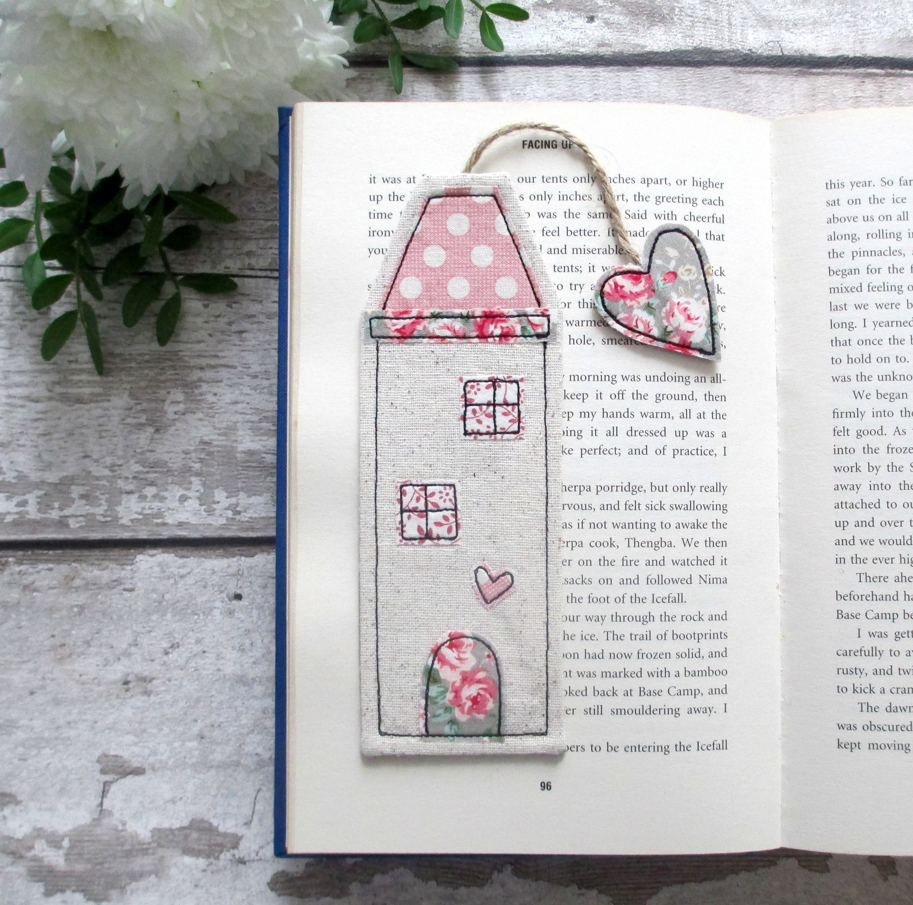 Tall House Fabric Bookmark Book Lover Gift Bookish Gifts - Etsy UK